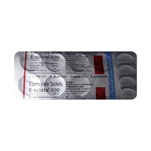 E Sylate 500mg Tablet - Uses, Price, Substitute, Side Effects and Benefits