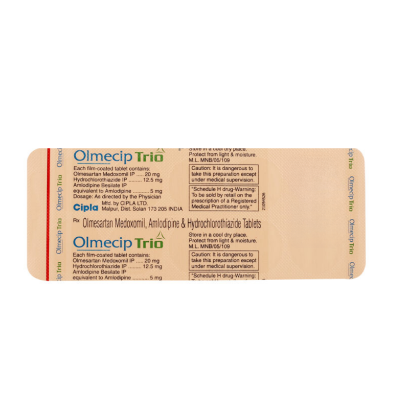 Olmecip Trio Tablet - Uses, Price, Substitute, Side Effects and Benefits
