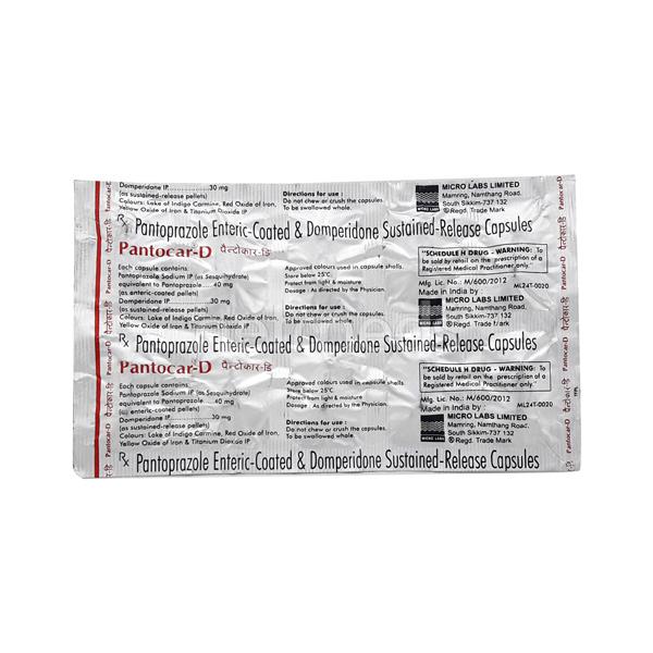 Pantocar-D Capsule PR - Uses, Price, Substitute, Side Effects and Benefits