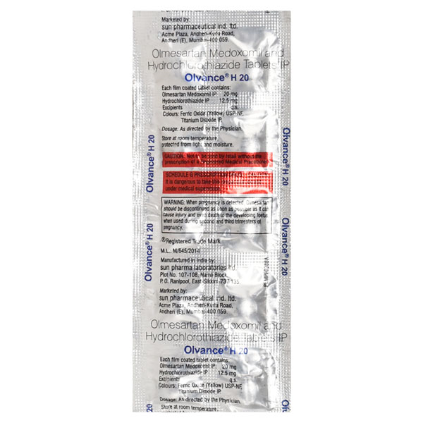 Olvance H 20 Tablet - Uses, Price, Substitute, Side Effects and Benefits