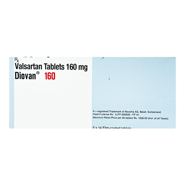Diovan 160 Tablet - Uses, Price, Substitute, Side Effects and Benefits