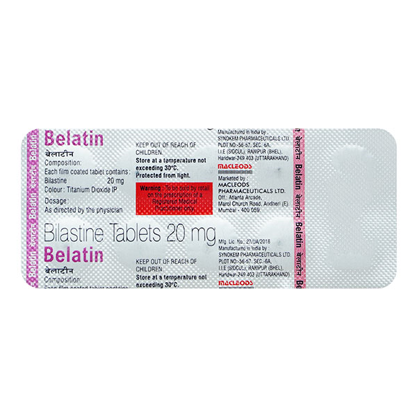 Belatin 20mg Tablet - Uses, Price, Substitute, Side Effects and Benefits
