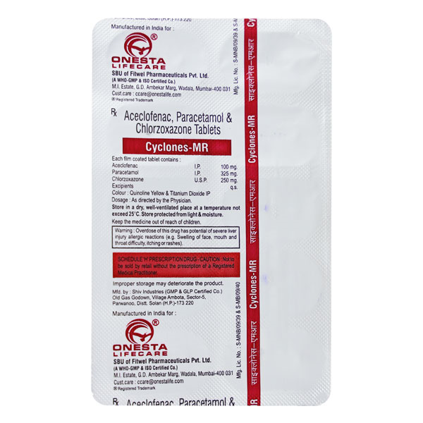 Cyclones-MR Tablet - Uses, Price, Substitute, Side Effects and Benefits