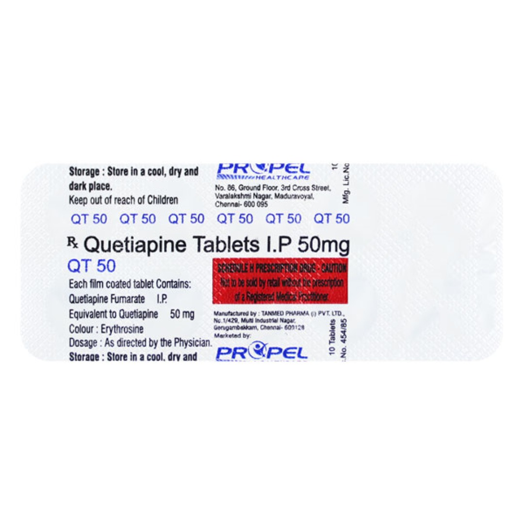 QT 50mg Tablet - Uses, Price, Substitute, Side Effects and Benefits