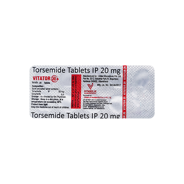 Vitator 20 Tablet - Uses, Price, Substitute, Side Effects and Benefits