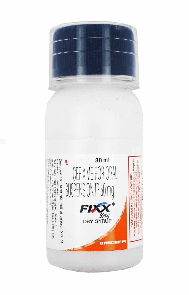 Fixx 50mg Dry Syrup - Uses, Price, Substitute, Side Effects and Benefits