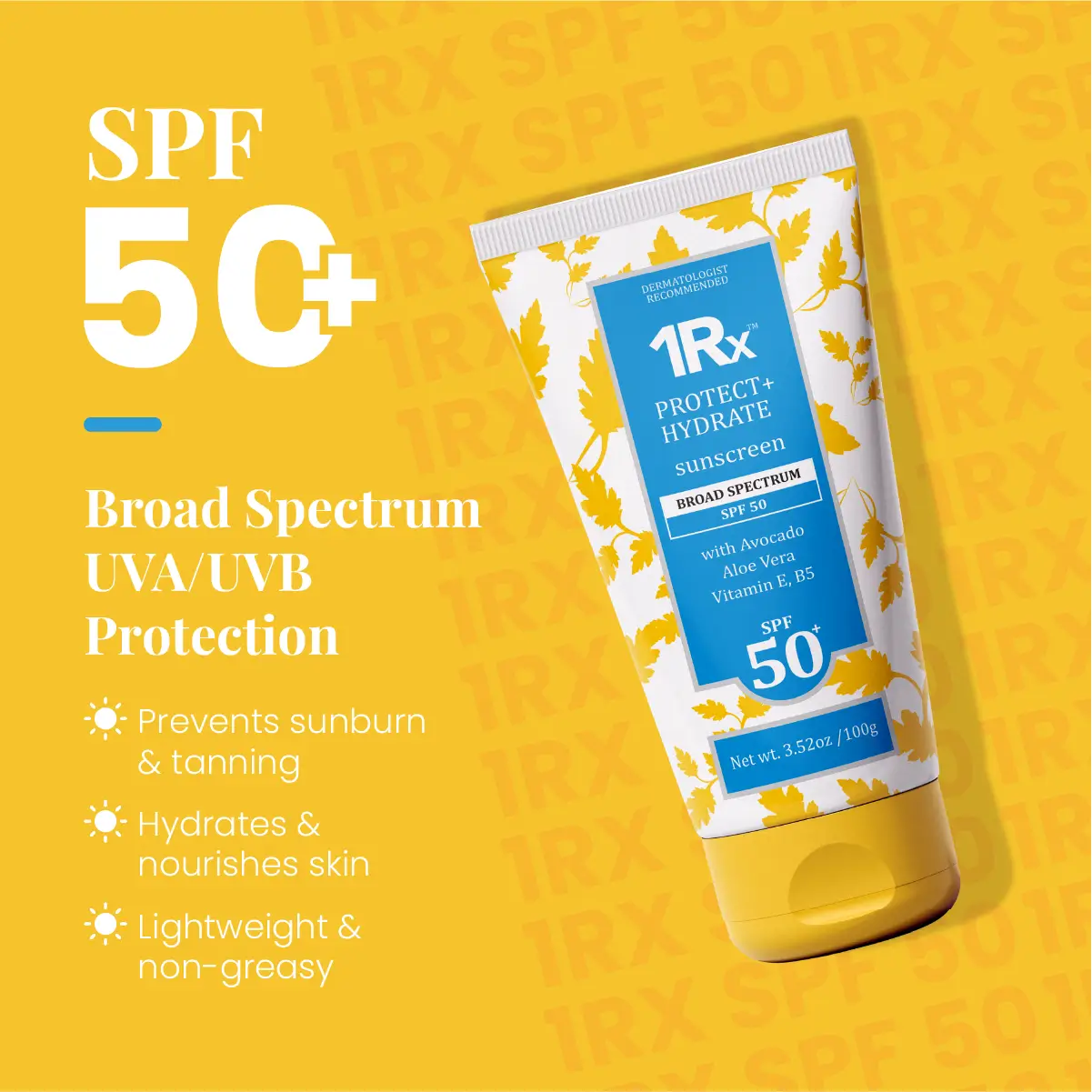 Sunscreen Lotion SPF 50 Under 200 | Broad Spectrum Sun Protection
