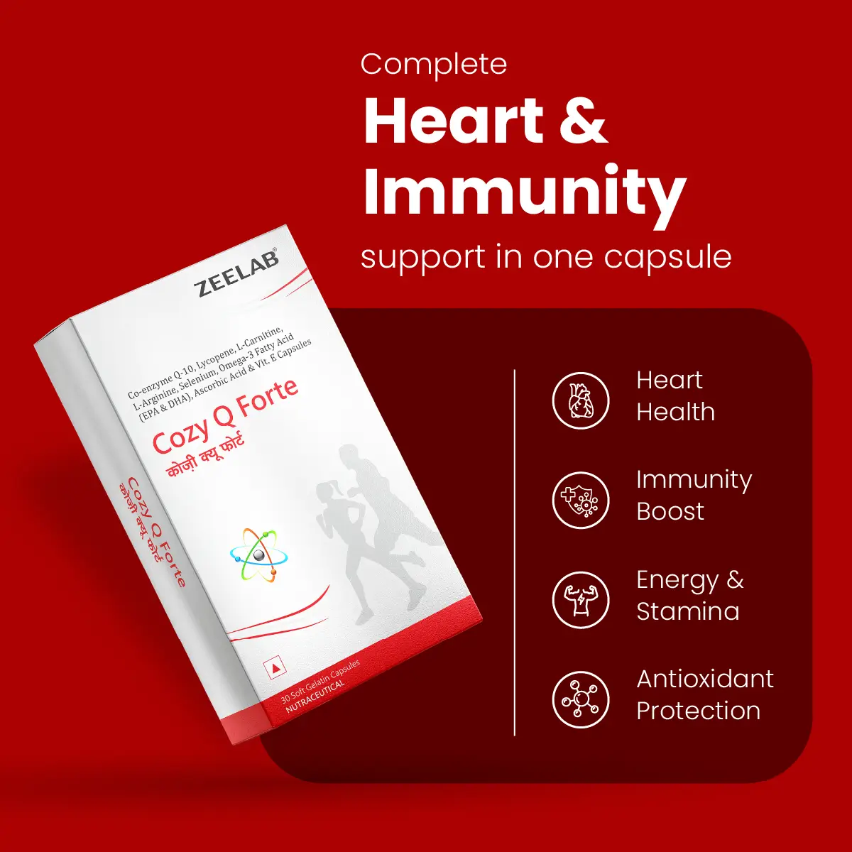 Cozy Q Forte Capsule for Heart Health & Energy Support