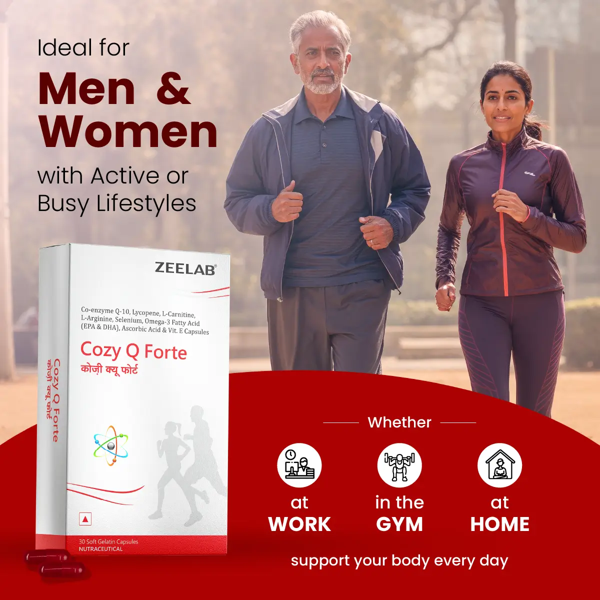 Cozy Q Forte Capsule for Heart Health & Energy Support