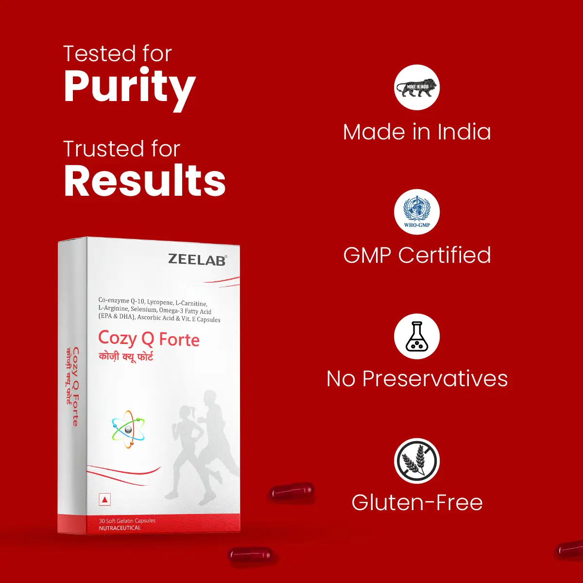 Cozy Q Forte Capsule for Heart Health & Energy Support