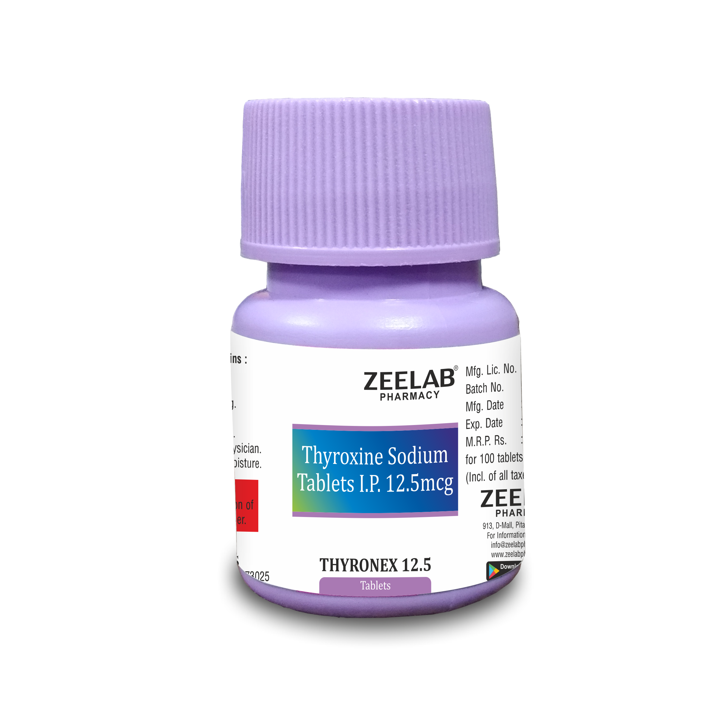 Thyronex 12.5 Tablet - Price, Uses, Benefits, Side Effects