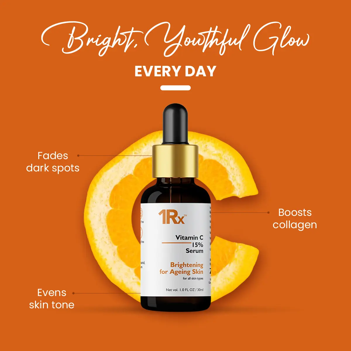Vitamin C 15% Face Serum - Under 300