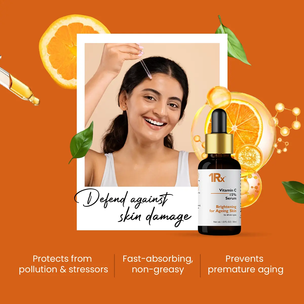 Vitamin C 15% Face Serum - Under 300