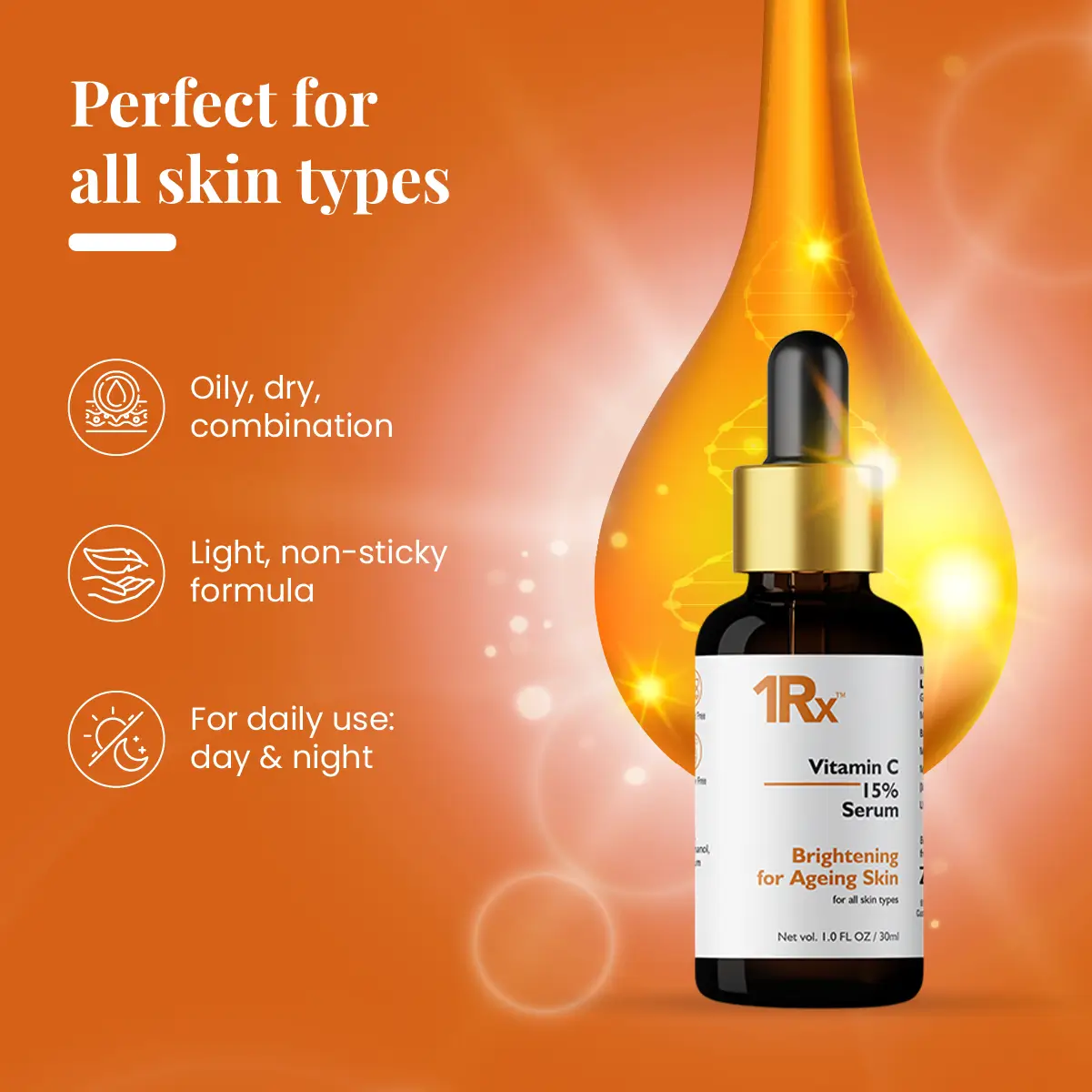 Vitamin C 15% Face Serum - Under 300