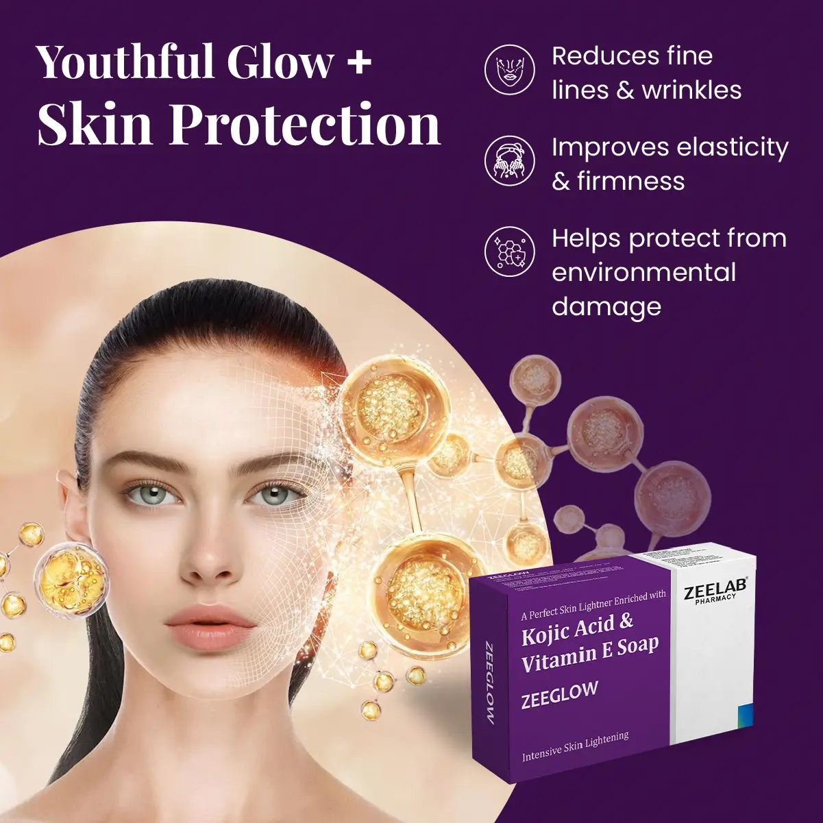 Kojic Acid and Vitamin E Soap For Skin Lightening and Hyperpigmentation
