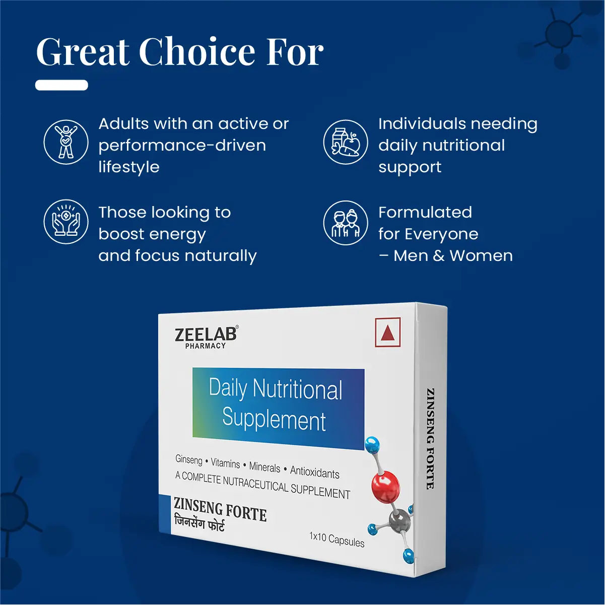 Buy Zeelab Zinseng Forte Daily Nutritional Supplement Online