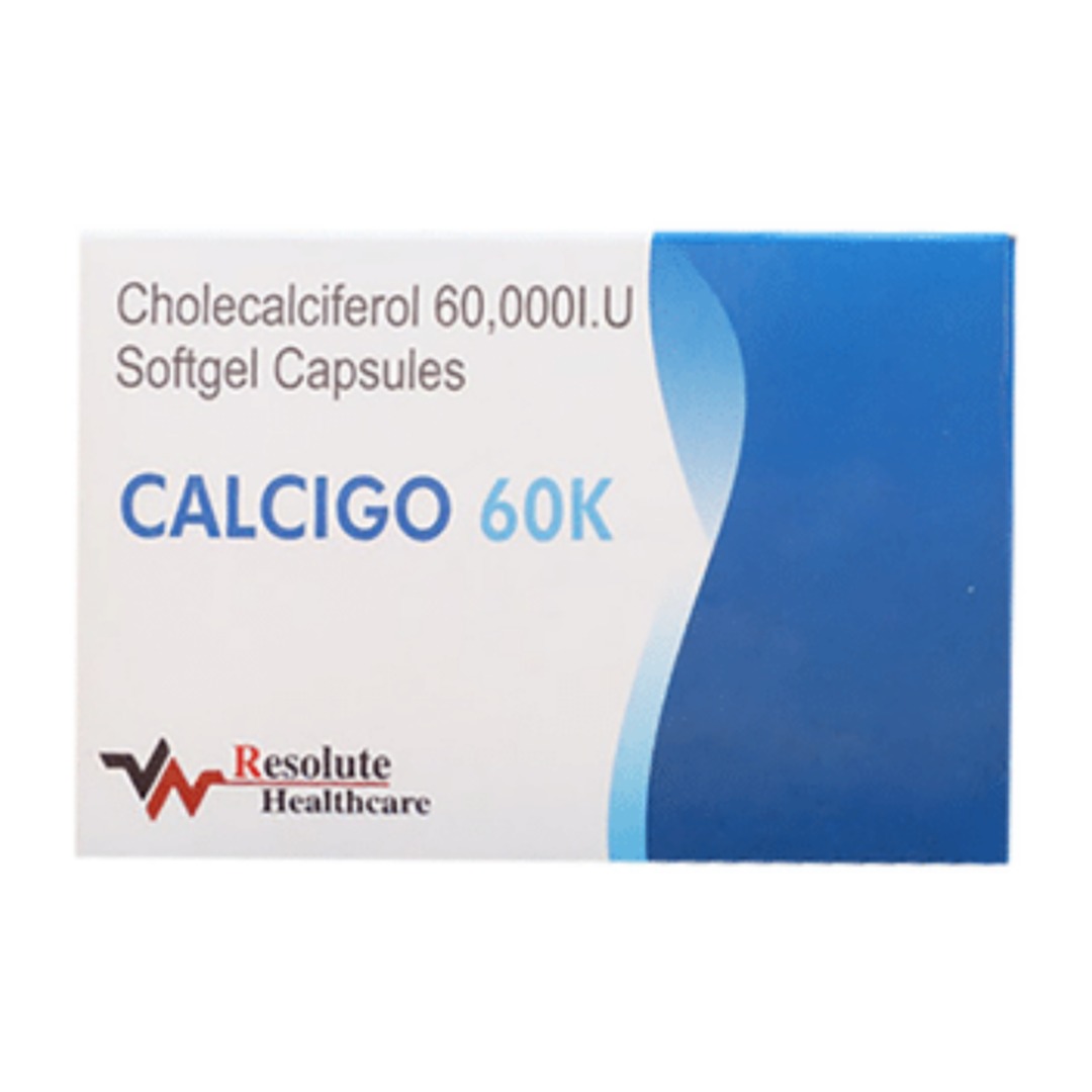 Calcigo 60k Capsule - Uses, Benefits, Side Effects & Price