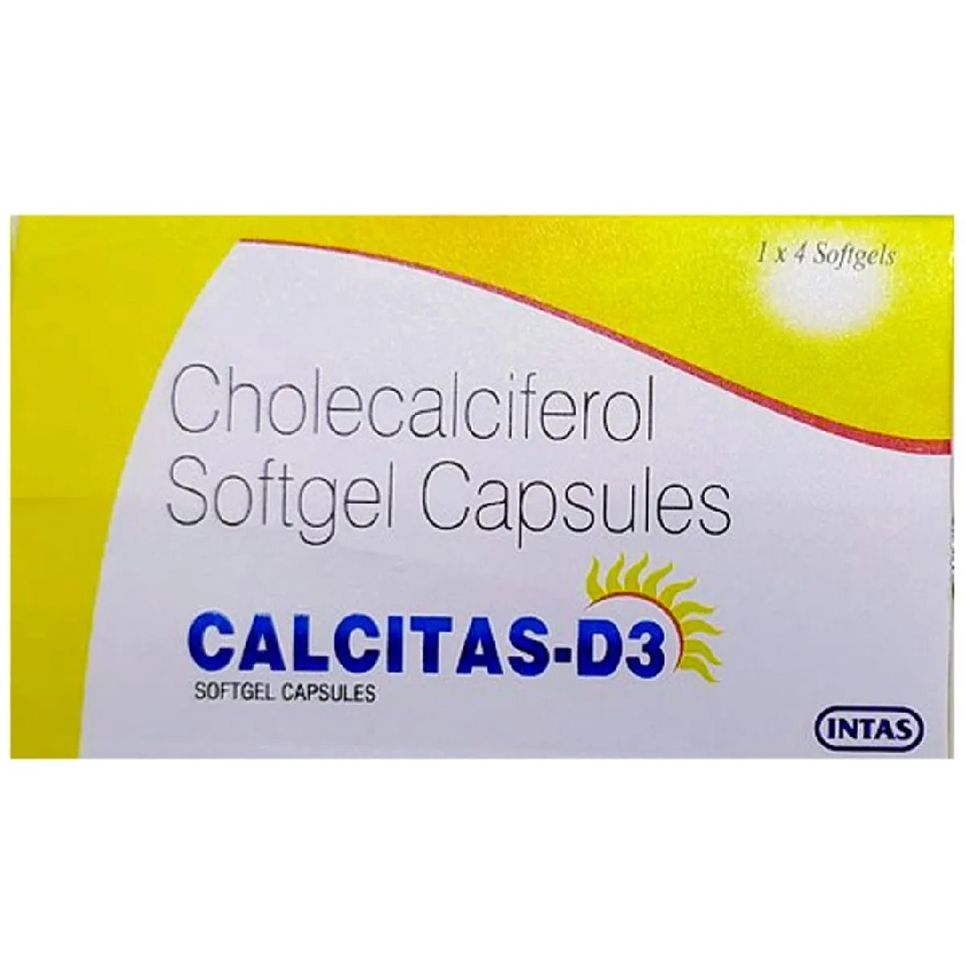 Calcitas D3 Capsules - Uses, Benefits, Side Effects & Price