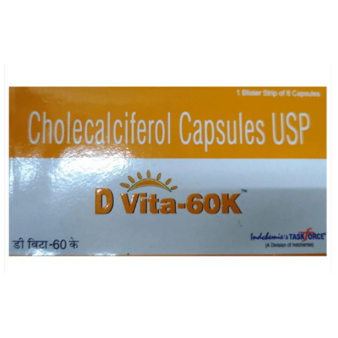 D Vita 60k Capsule - Uses, Benefits, Side Effects & Price