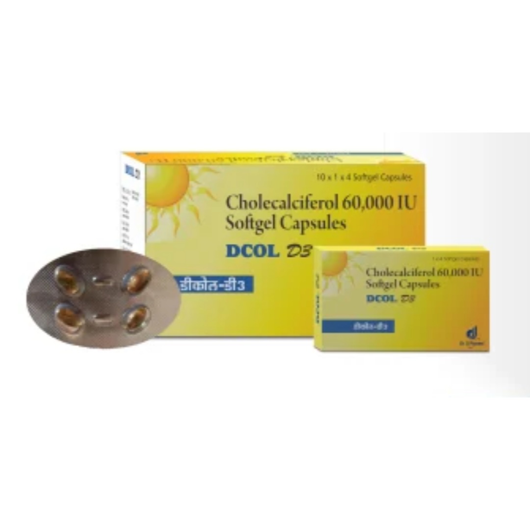 Dcol D3 60k Capsule - Uses, Benefits, Side Effects & Price