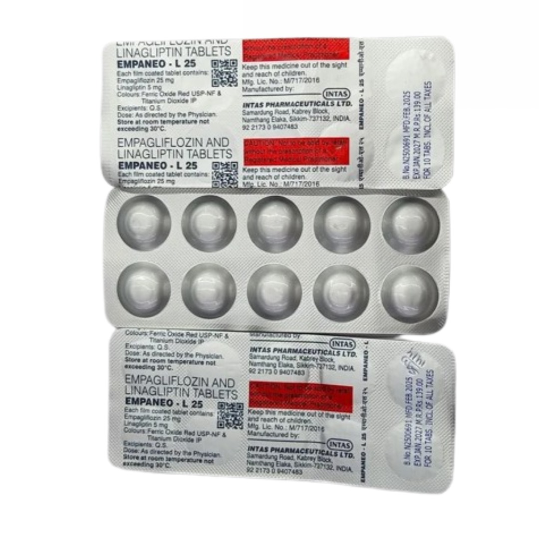 Empaneo-L 25 Tablet uses, benefits, side effects & price.