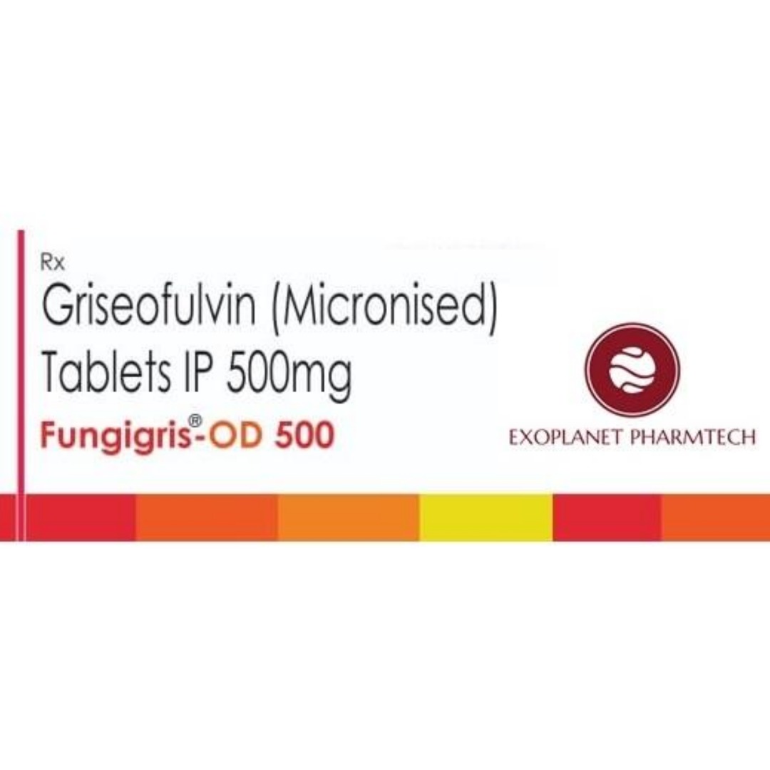 Fungigris OD 500mg Tablet - Uses, Price, Side Effects, Substitute