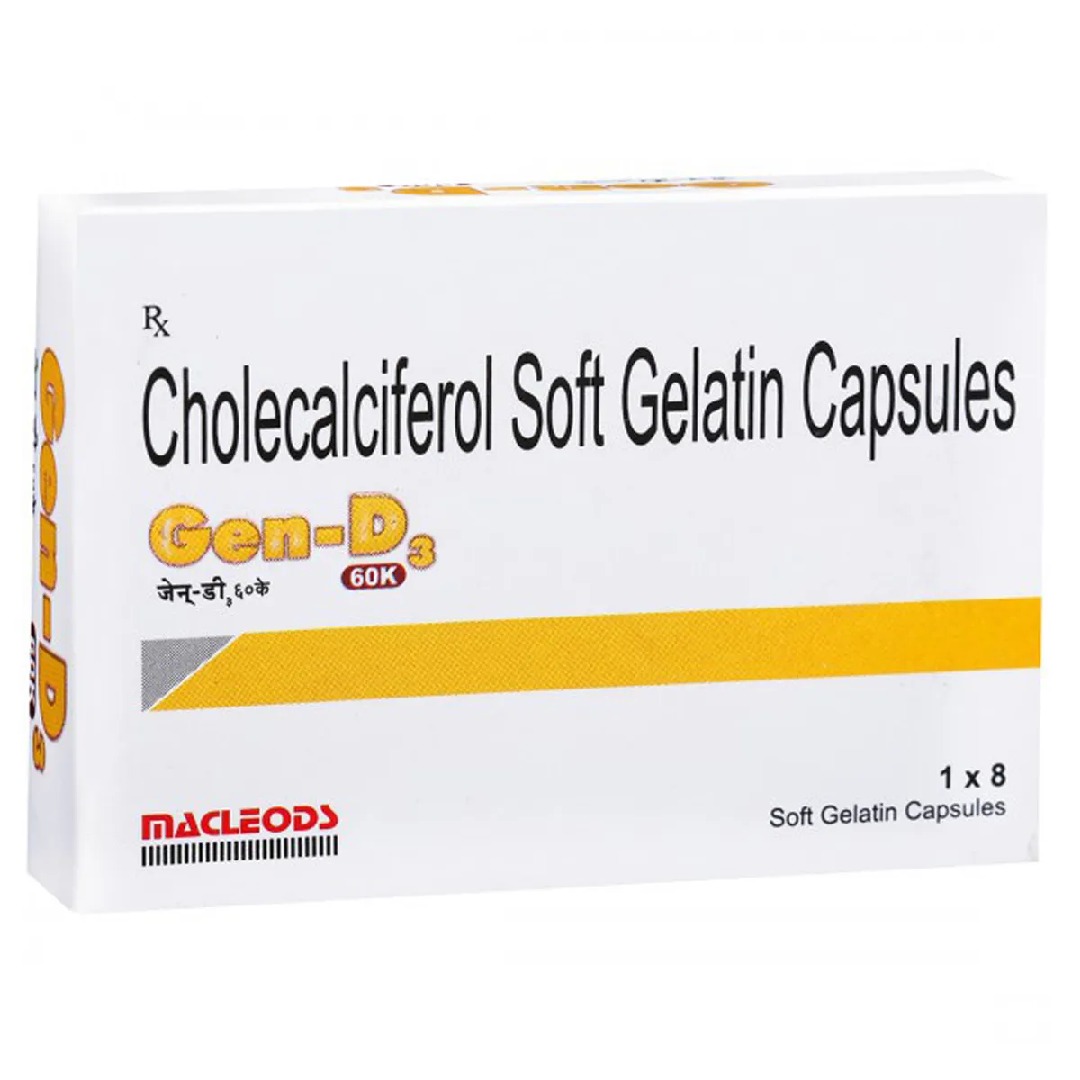 Gen D3 60k Soft Gelatin Capsule - Uses, Benefits, Side Effects & Price