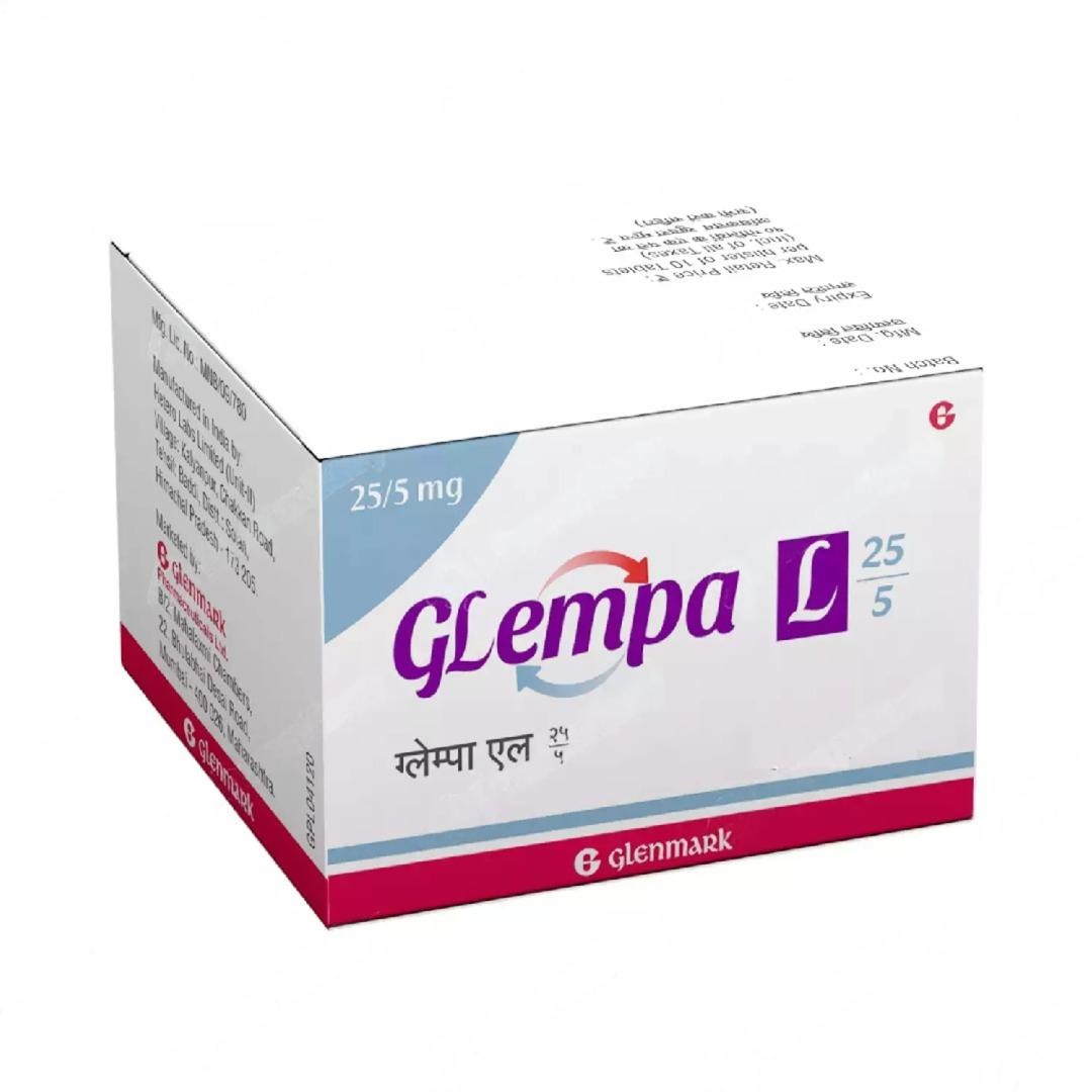 Glempa L 25/5 Tablet uses, benefits, side effects & price.