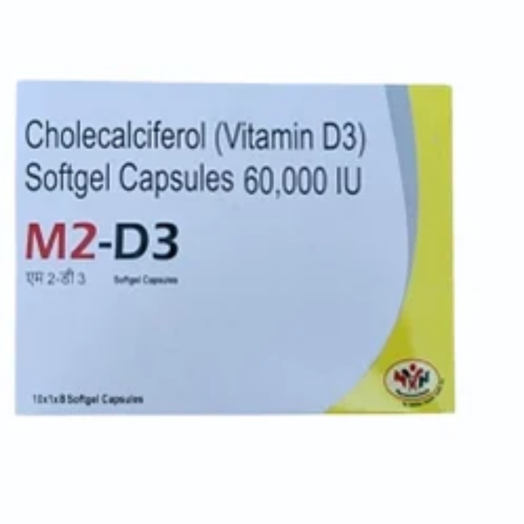 M2 D3 60k Capsule - Uses, Benefits, Side Effects & Price