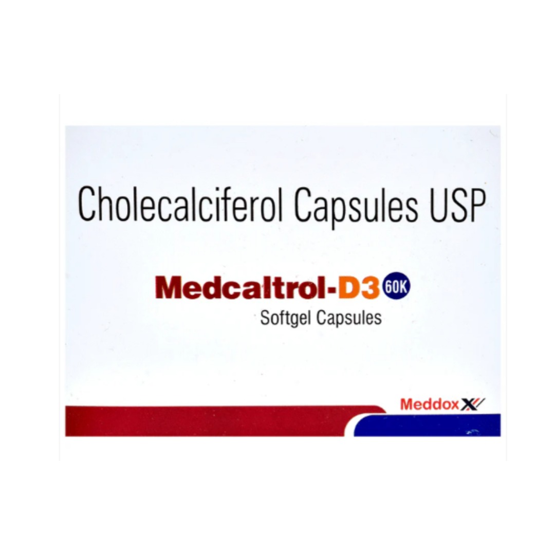 Medcaltrol D3 60k Softgel Capsule - Uses, Benefits, Side Effects & Price