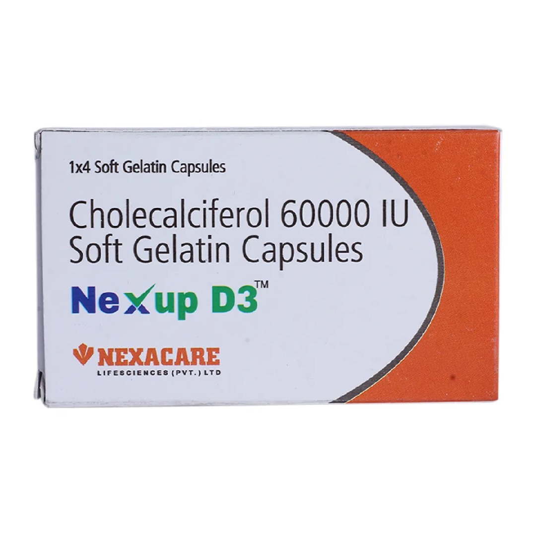 Nexup D3 Soft Gelatin Capsule - Uses, Benefits, Side Effects & Price