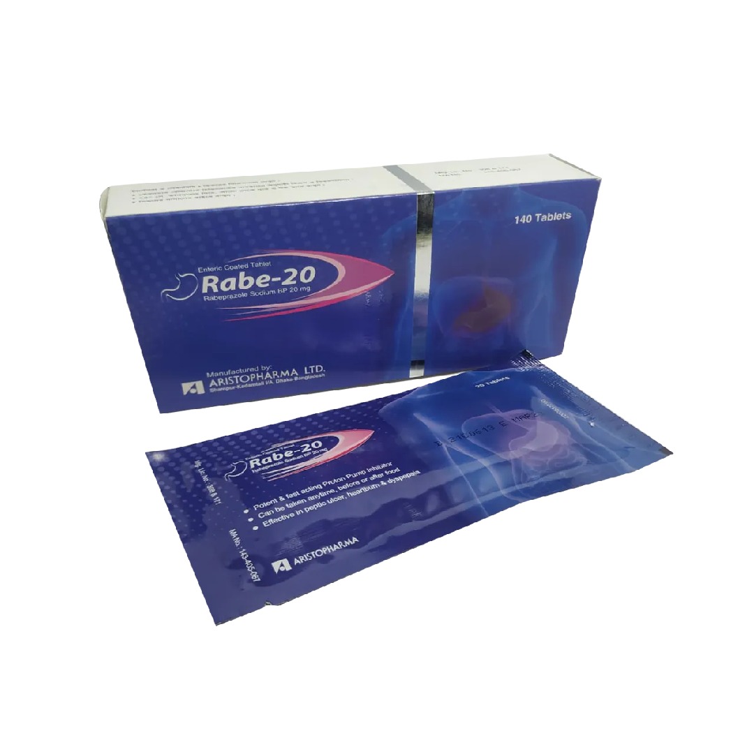 Rabe 20mg Tablet - Uses, Benefits, Side Effects & Price