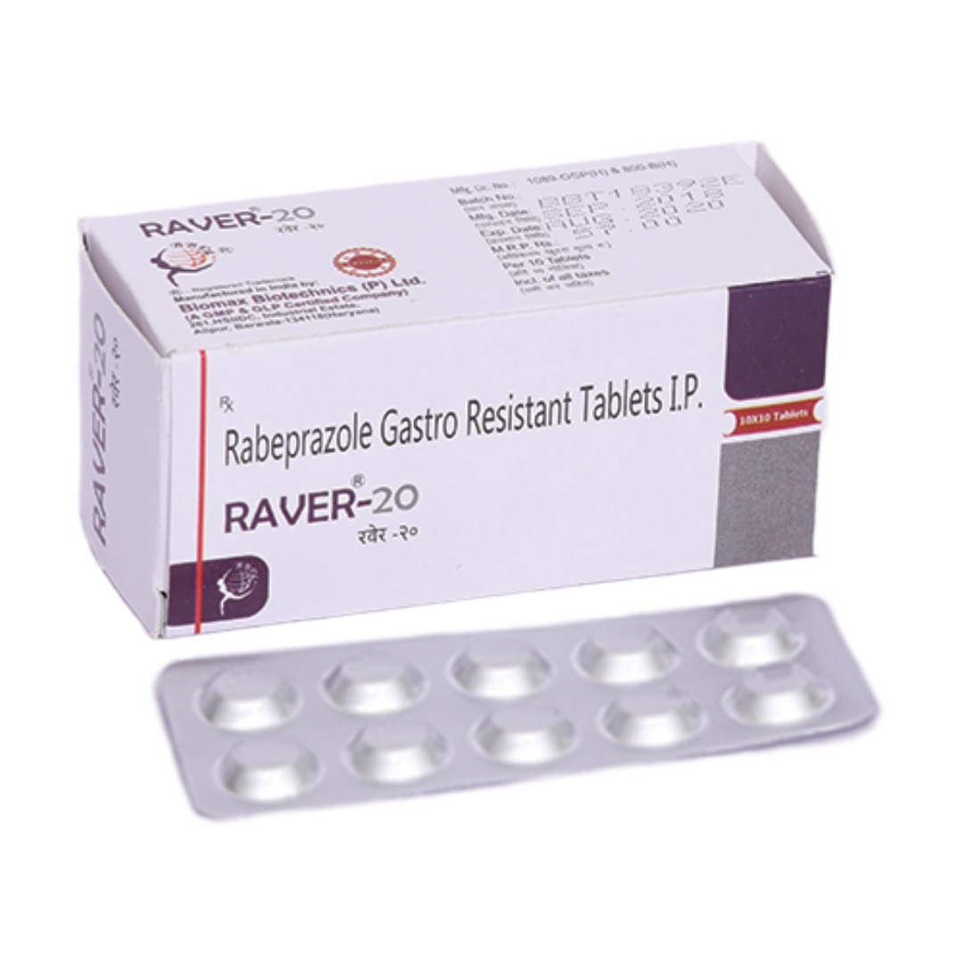 Raver 20 Tablet - Uses, Benefits, Side Effects & Price