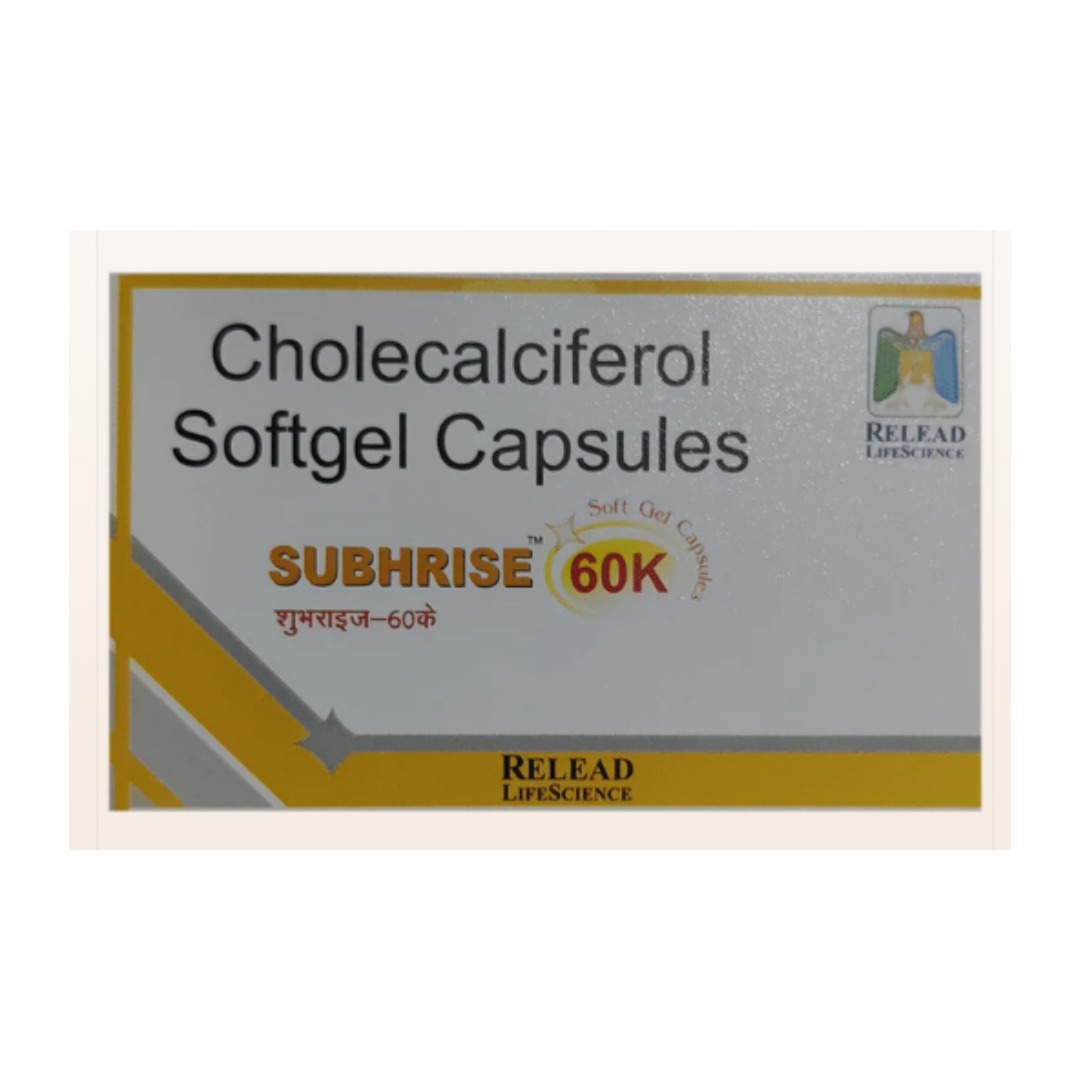 Subhrise 60k Soft Gel Capsule - Uses, Benefits, Side Effects & Price