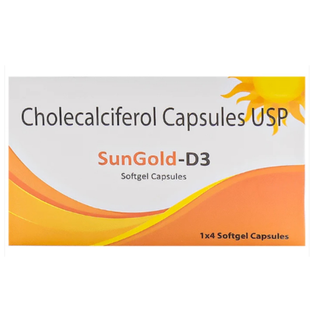 Sungold D3 Softgel Capsule - Uses, Benefits, Side Effects & Price