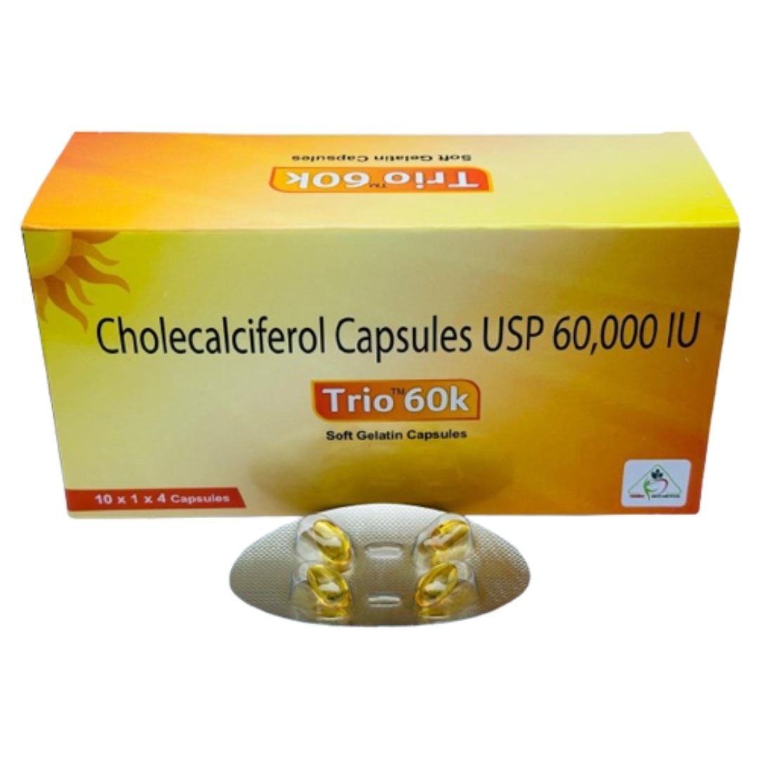Trio 60k Softgel Capsule - Uses, Benefits, Side Effects & Price
