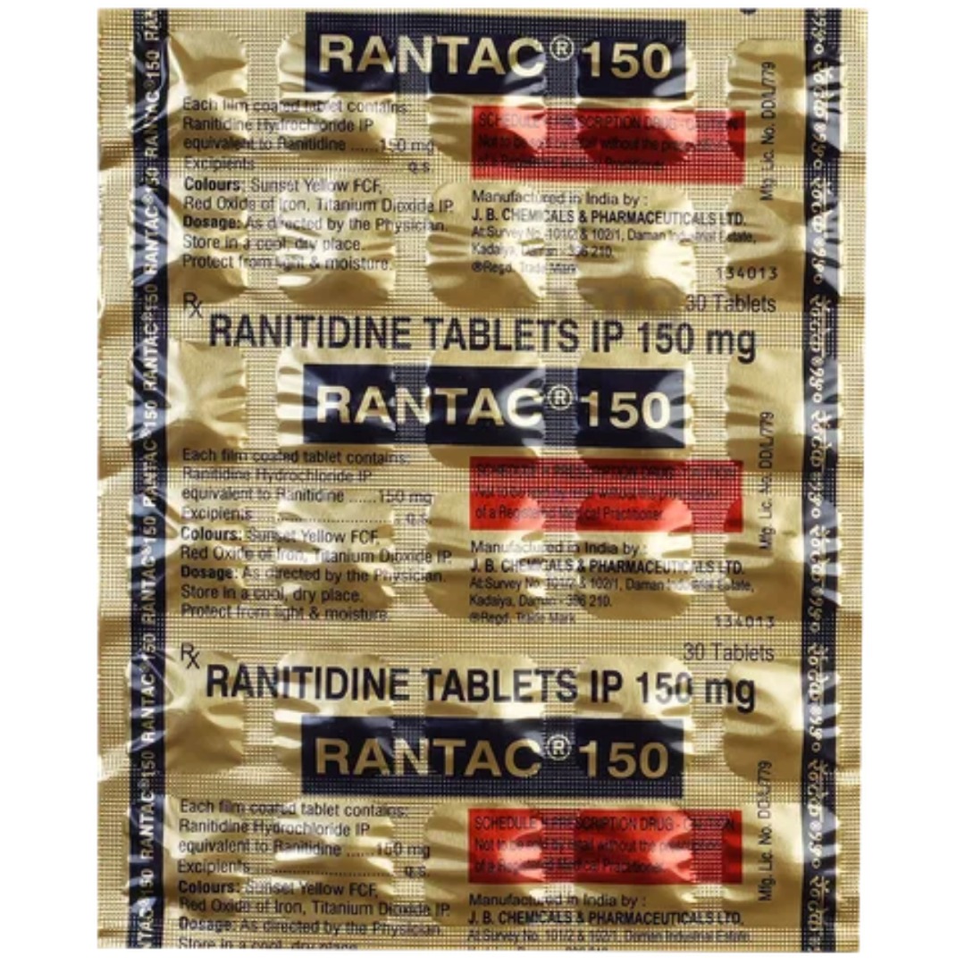 Rantac 150 Tablet - Uses, Price, Side Effects, Substitute
