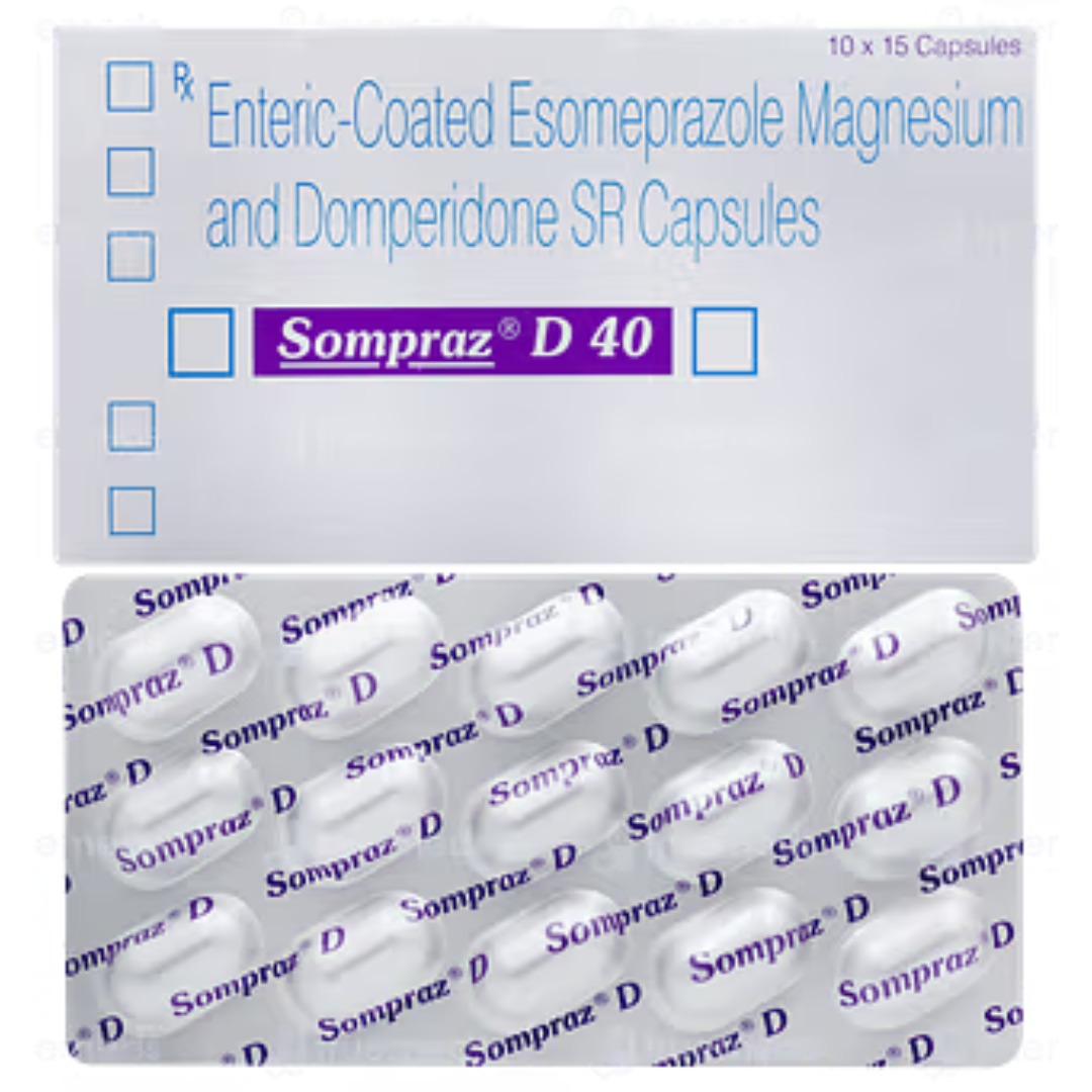 Sompraz D 40 Capsule SR - Uses, Price, Side Effects, Substitute