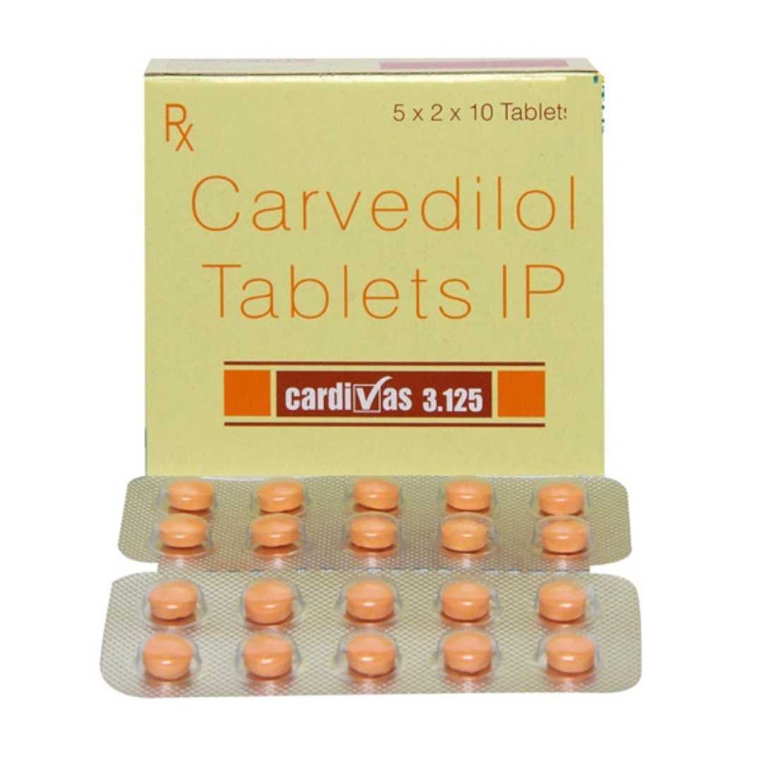 Cardivas 3.125 Tablet - Uses, Price, Side Effects, Substitute