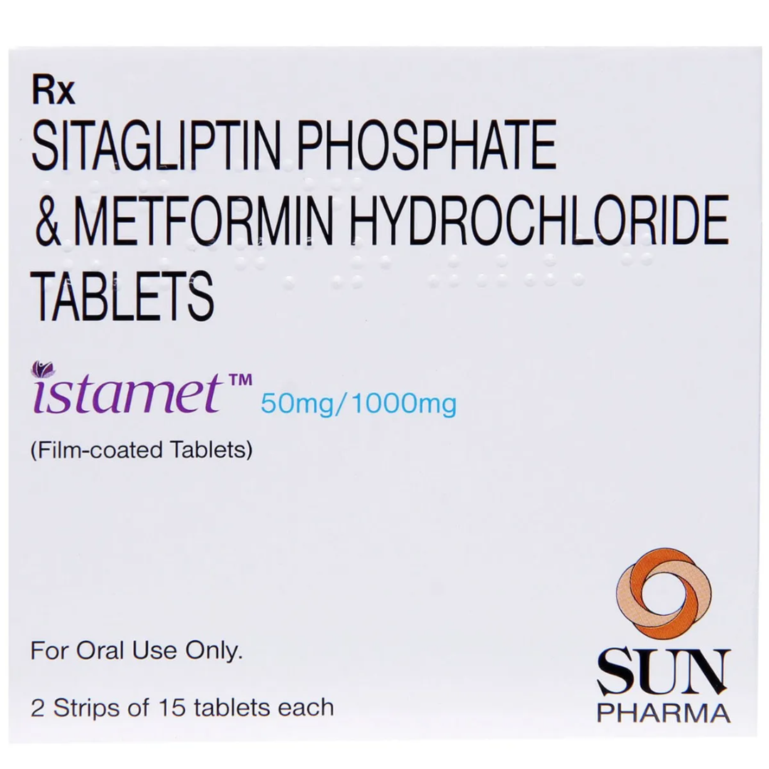 Istamet 50mg/1000mg Tablet - Uses, Price, Side Effects, Substitute