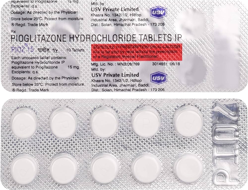 Pioz 15 Tablet - Uses, Price, Side Effects, Substitute