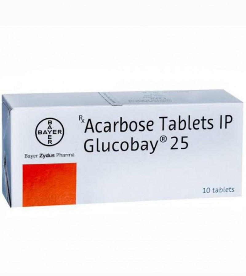 Glucobay 25 Tablet - Uses, Price, Substitute, Side Effects and Benefits