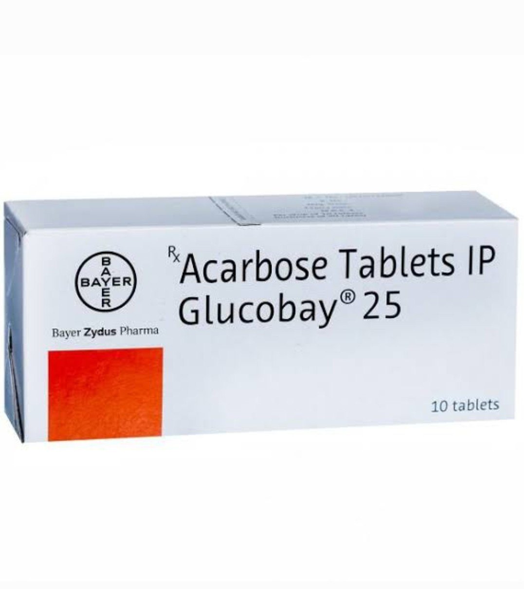 Glucobay 25 Tablet - Uses, Price, Side Effects, Substitute