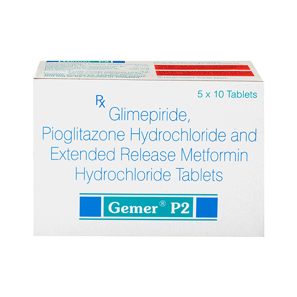 Gemer P 2 Tablet ER - Uses, Price, Side Effects, Substitute