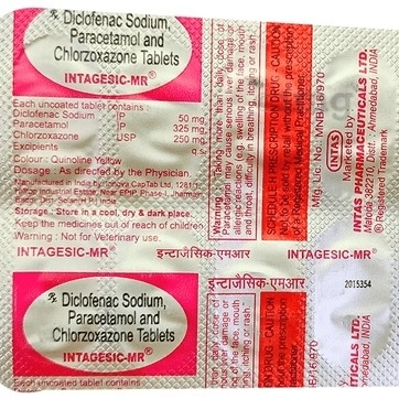 Intagesic MR Tablet - Uses, Price, Side Effects, Substitute