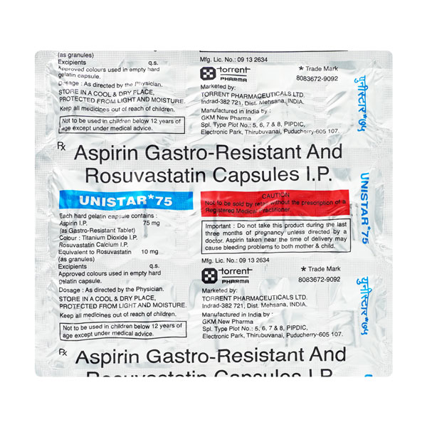 Unistar 75 Capsule - Uses, Price, Substitute, Side Effects and Benefits