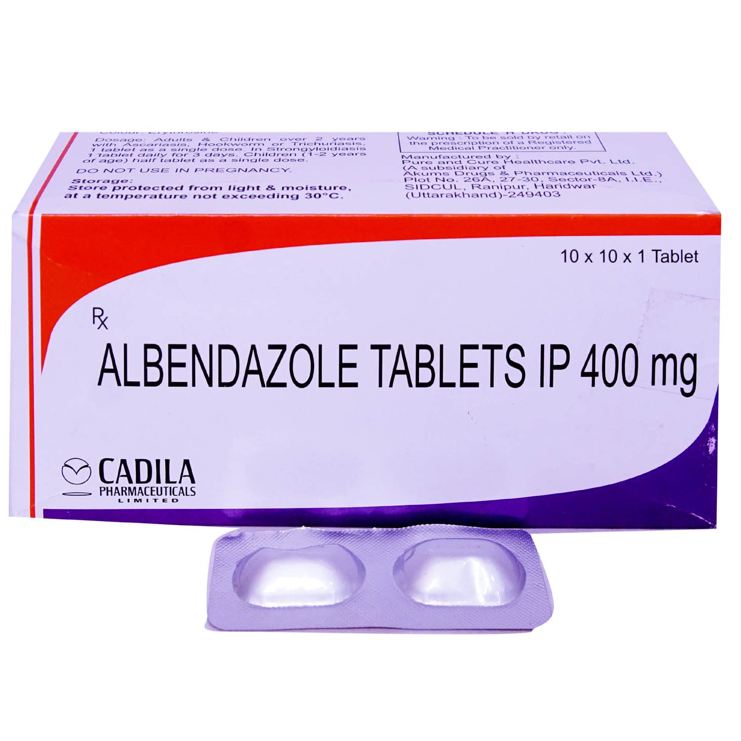 Albendazole 400mg Tablet - Uses, Price, Side Effects, Substitute
