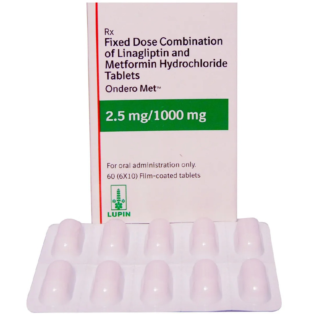 Ondero Met 2.5mg/1000mg Tablet - Uses, Price, Side Effects, Substitute