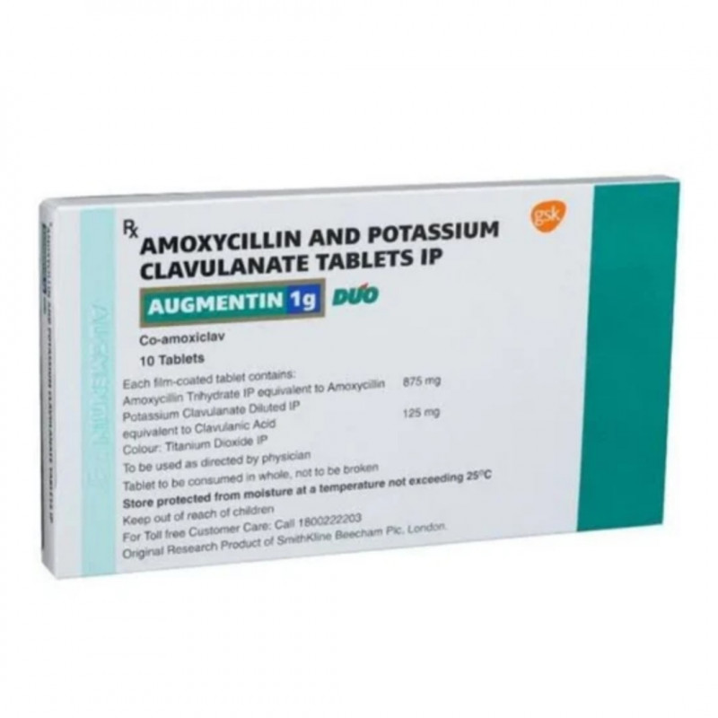 Augmentin 1000 Duo Tablet - Uses, Price, Substitute, Side Effects and ...