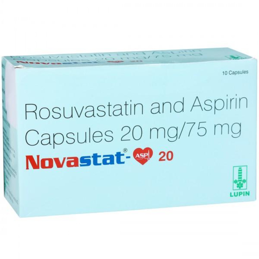 Novastat Asp 20mg/75mg Capsule - Uses, Price, Side Effects, Substitute